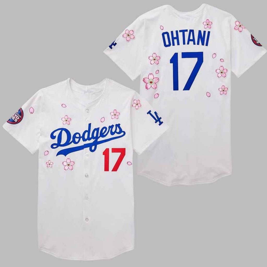 Dodgers Cherry Blossom Jersey 2025 - GullClothes